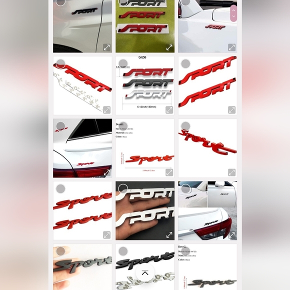 Other | Set Of 2 Matching Sport Badge Fender Emblems | Poshmark